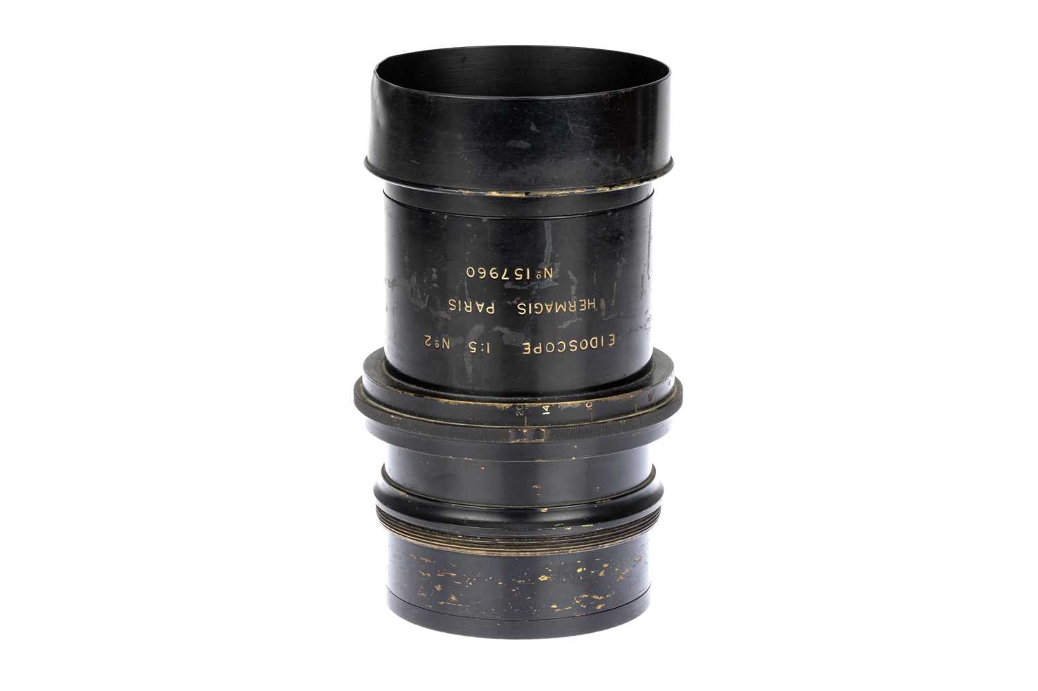 Lot 293 - A Hermagis Paris Eidoscope No.2 f/5 14" Lens,