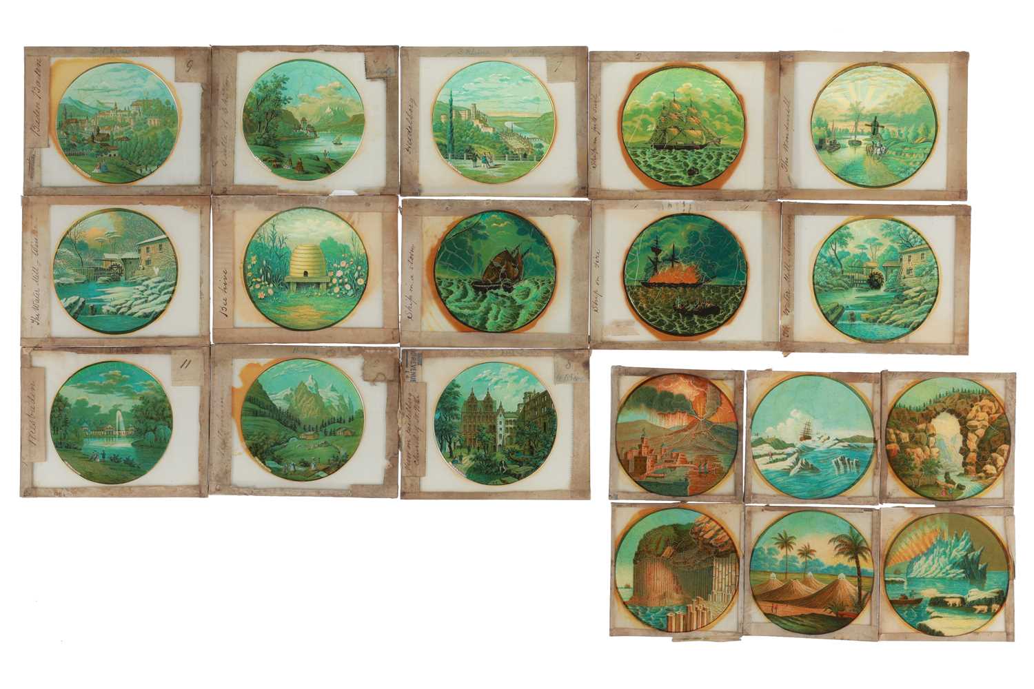 Lot 178 - Unusual Large Magic Lantern Slides,