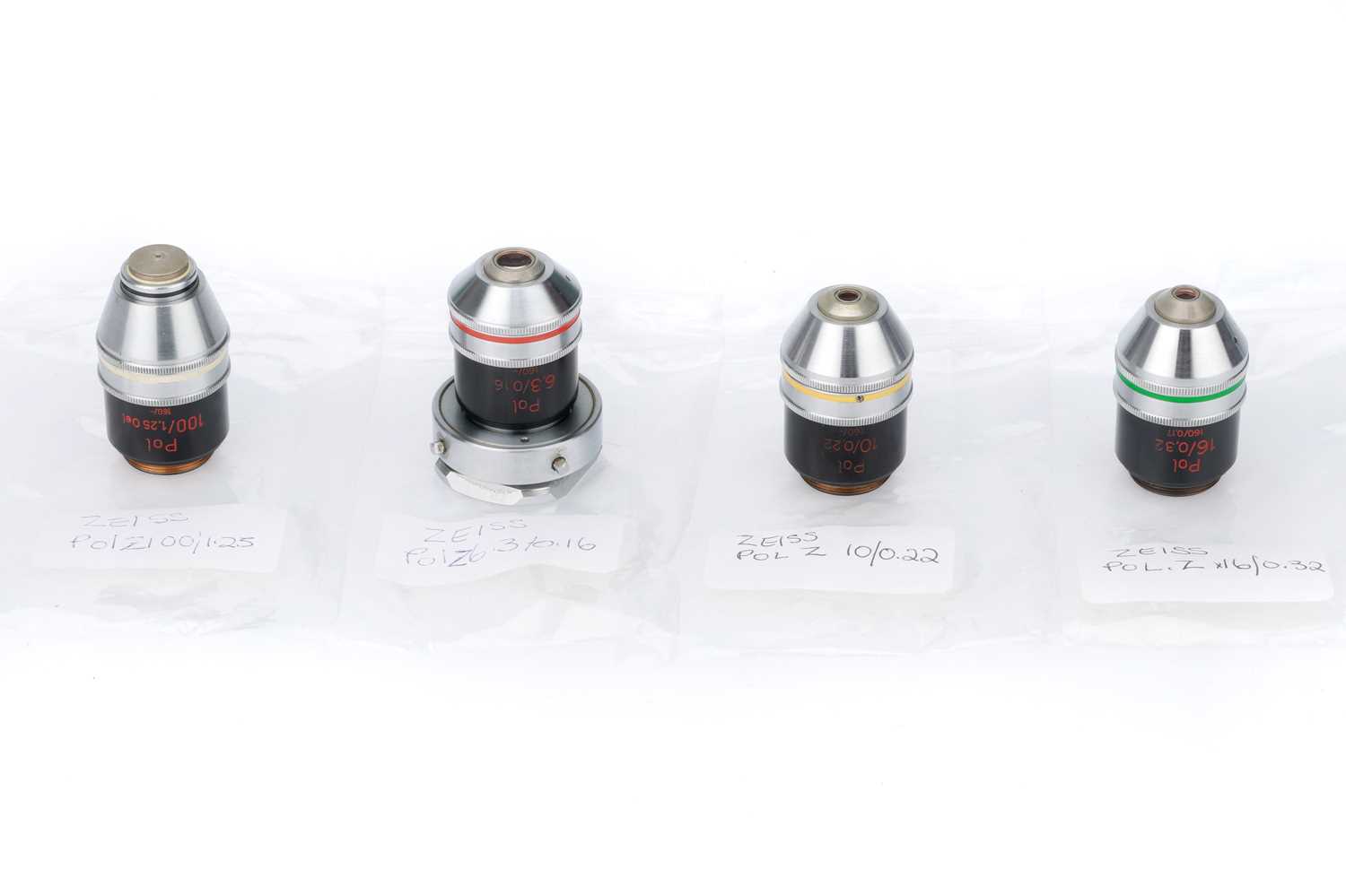 Lot 802 - Zeiss Pol Microscope Objectives