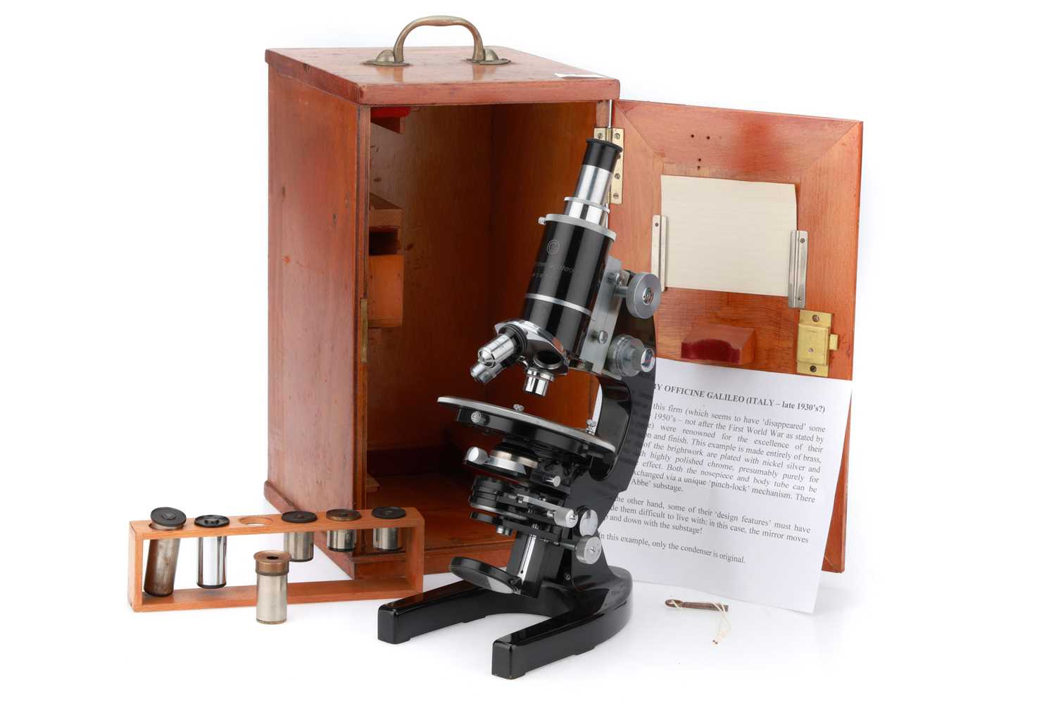 Lot 768 - Classic Microscopy - Officine Galileo,