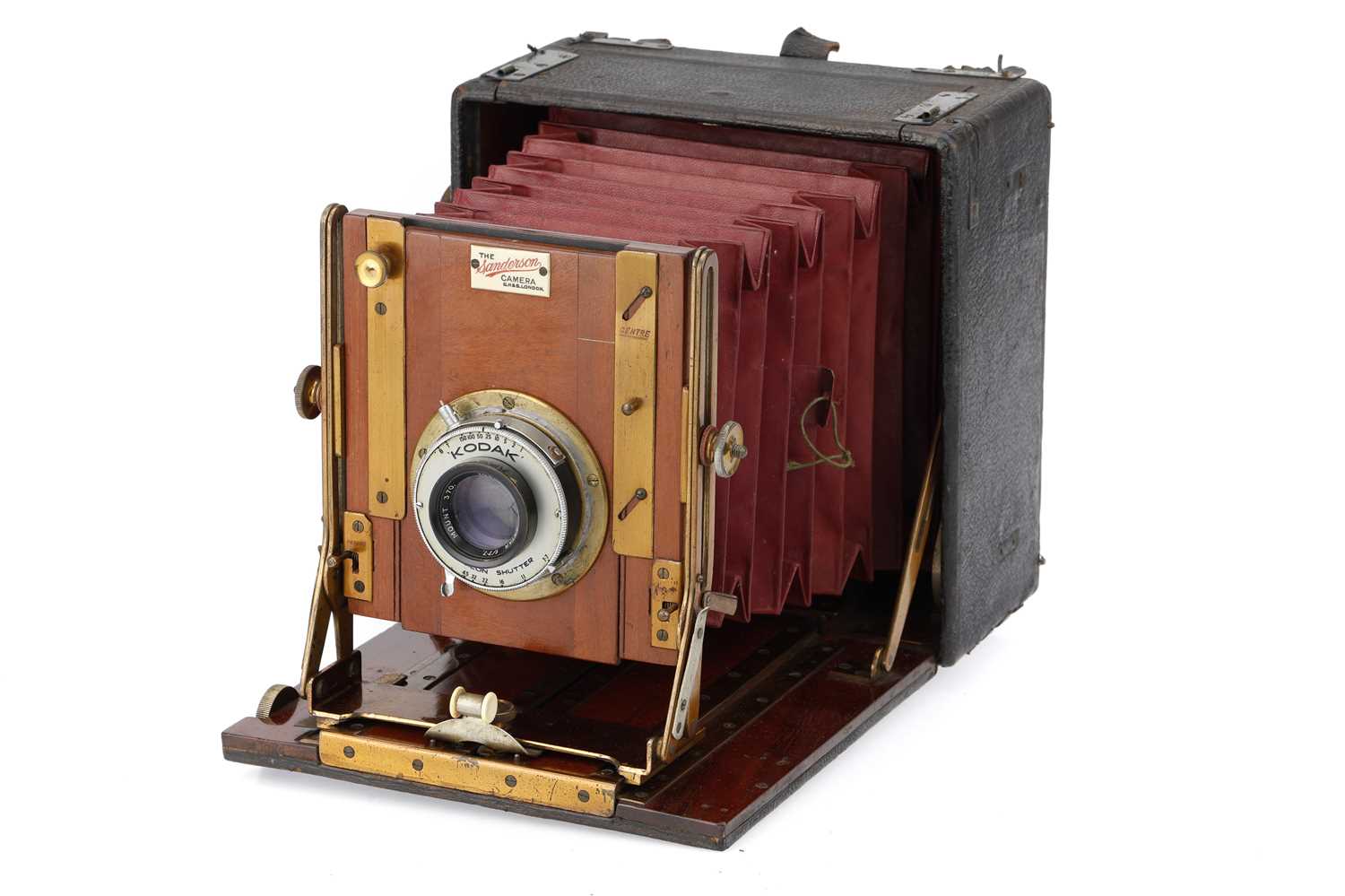 Lot 273 - A Sanderson Half-Plate Hand and Stand Camera,